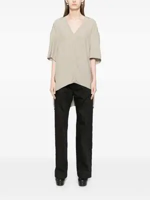 Rick Owens V-neck Drop-shoulder Blouse