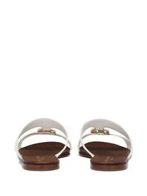 Dolce & Gabbana Bianca Leather Sandals