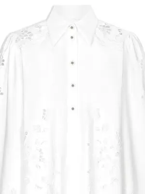 Dolce & Gabbana Cut-out Cotton-blend Mini Dress