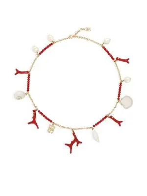 Dolce & Gabbana Dg Charm Necklace - Red