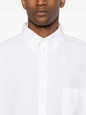 Balenciaga Button-down Collar Cotton Shirt - White