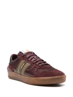 LANVIN Clay Panelled Sneakers - Red