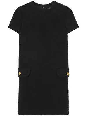 Versace Tweed Shift Mini Dress