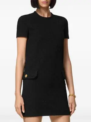 Versace Tweed Shift Mini Dress