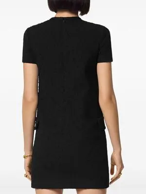 Versace Tweed Shift Mini Dress