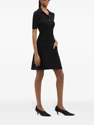 COURREGES Buckled Wool Miniskirt