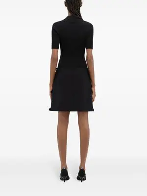 COURREGES Buckled Wool Miniskirt