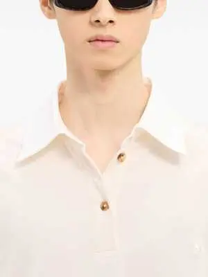 COURREGES Contrasting Cotton Blend Polo Shirt