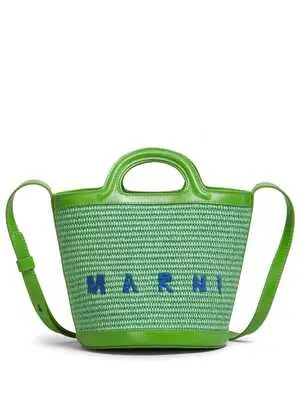 Marni Tropicalia Logo-embroidered Tote