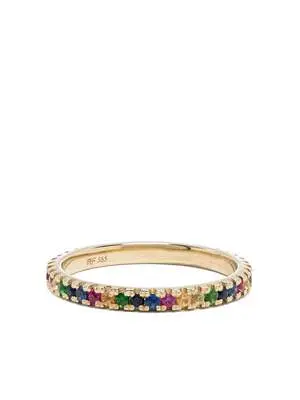 ROXANNE FIRST 14kt Yellow Sapphire Eternity Band Ring - Gold