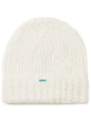 Alanui Ribbed Beanie - White