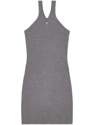 COURREGES Criss-cross Mini Dress - Grey
