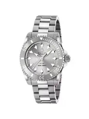 Gucci Dive 40mm Stainless Steel Automatic Watch - Silver