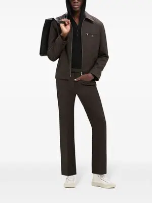 COURREGES Retro Logo-embroidered Jacket - Brown