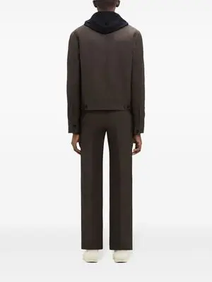 COURREGES Retro Logo-embroidered Jacket - Brown