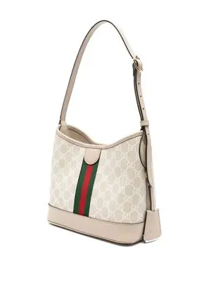 Gucci Small Ophidia Gg Shoulder Bag - Neutrals