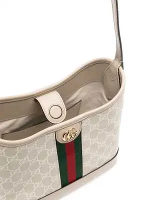 Gucci Small Ophidia Gg Shoulder Bag - Neutrals