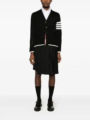 Thom Browne Fine Merino Wool 4-bar Relaxed Fit Cardigan
