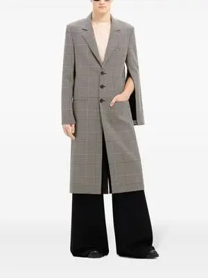 COURREGES Prince Of Wales-pattern Single-breasted Coat