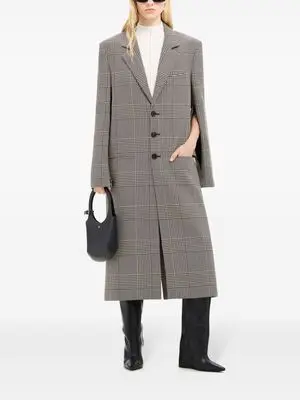 COURREGES Prince Of Wales-pattern Single-breasted Coat