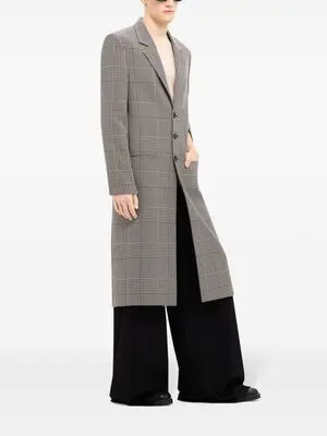 COURREGES Prince Of Wales-pattern Single-breasted Coat