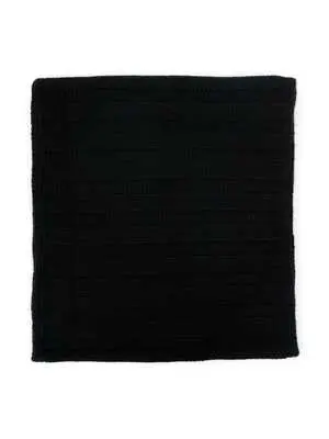 MAISON MARGIELA Knitted Wool Blend Scarf - Black