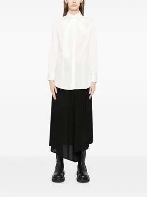 Yohji Yamamoto Bow-detail Cotton Shirt