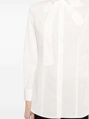 Yohji Yamamoto Bow-detail Cotton Shirt