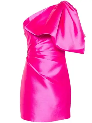 Solace London Marcela Bow Mini Dress - Pink