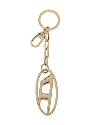 DIESEL® Holy-c Oval-d Polished Keychain - Gold
