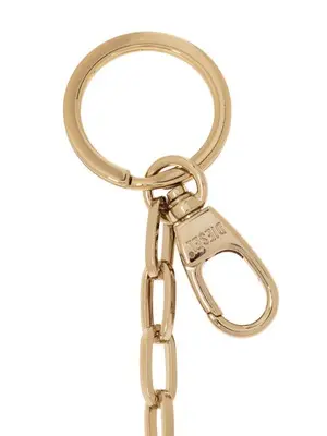 DIESEL® Holy-c Oval-d Polished Keychain - Gold