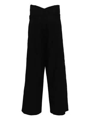 Y’s High-waisted Cotton Trousers