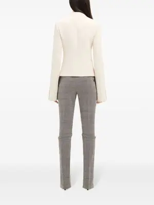 COURREGES Heritage Concealed-fastening Crepe Jacket - White