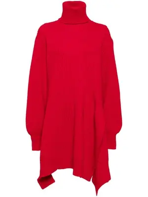 Yohji Yamamoto Roll-neck Asymmetric Jumper