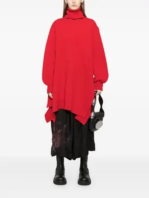 Yohji Yamamoto Roll-neck Asymmetric Jumper