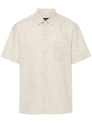 A.p.c. Polka Dot-print Cotton Shirt