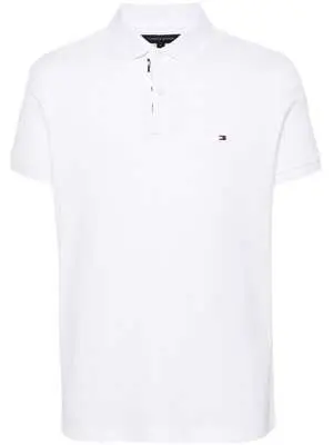 Tommy Hilfiger Logo-embroidered Polo Shirt - White