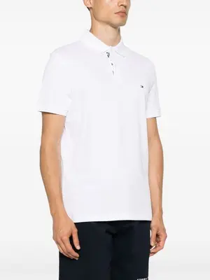 Tommy Hilfiger Logo-embroidered Polo Shirt - White