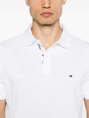 Tommy Hilfiger Logo-embroidered Polo Shirt - White
