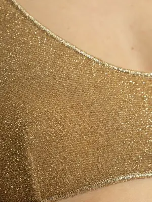 Oseree Lumiere Sporty 90s Bikini - Gold