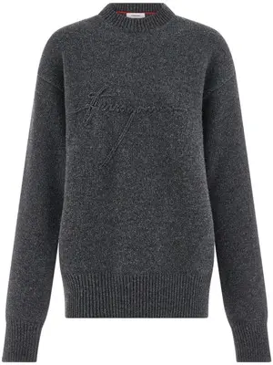 FERRAGAMO Virgin Wool Crew Neck Sweater