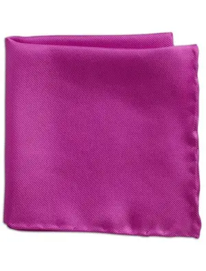 OAK HILL PREMIUM BY DXL Big & Tall Silk Pocket Square Fuchsia