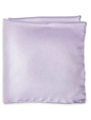 OAK HILL PREMIUM BY DXL Big & Tall Silk Pocket Square Lavender