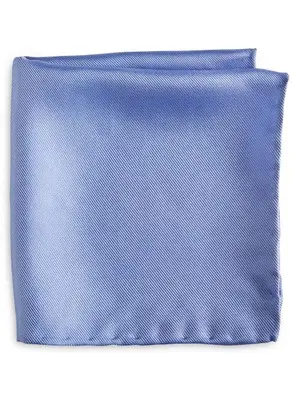 OAK HILL PREMIUM BY DXL Big & Tall Silk Pocket Square - Periwinkle