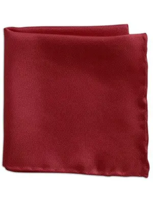 OAK HILL PREMIUM BY DXL Big & Tall Silk Pocket Square - Red
