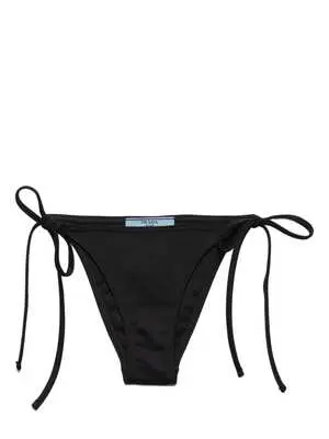 Prada Triangle-logo Bikini Bottom - Black