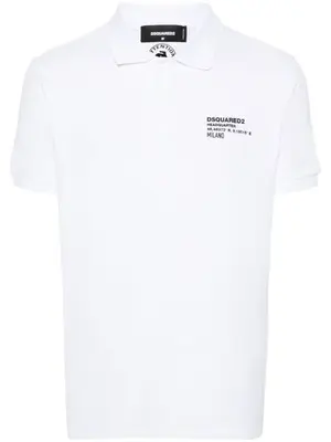 Dsquared2 Logo-print Polo Shirt - White