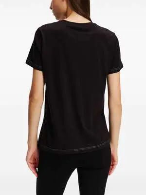 Karl Lagerfeld Logo-embroidered T-shirt