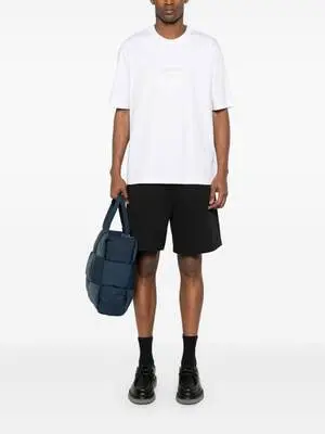 LANVIN Logo-embroidered Cotton T-shirt - White
