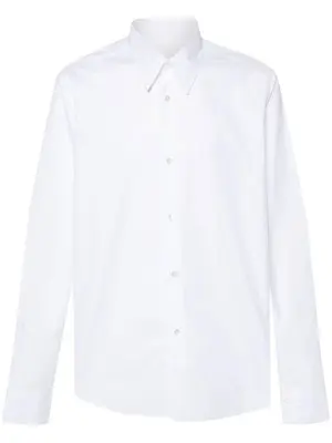 LANVIN Long-sleeve Cotton Shirt - White